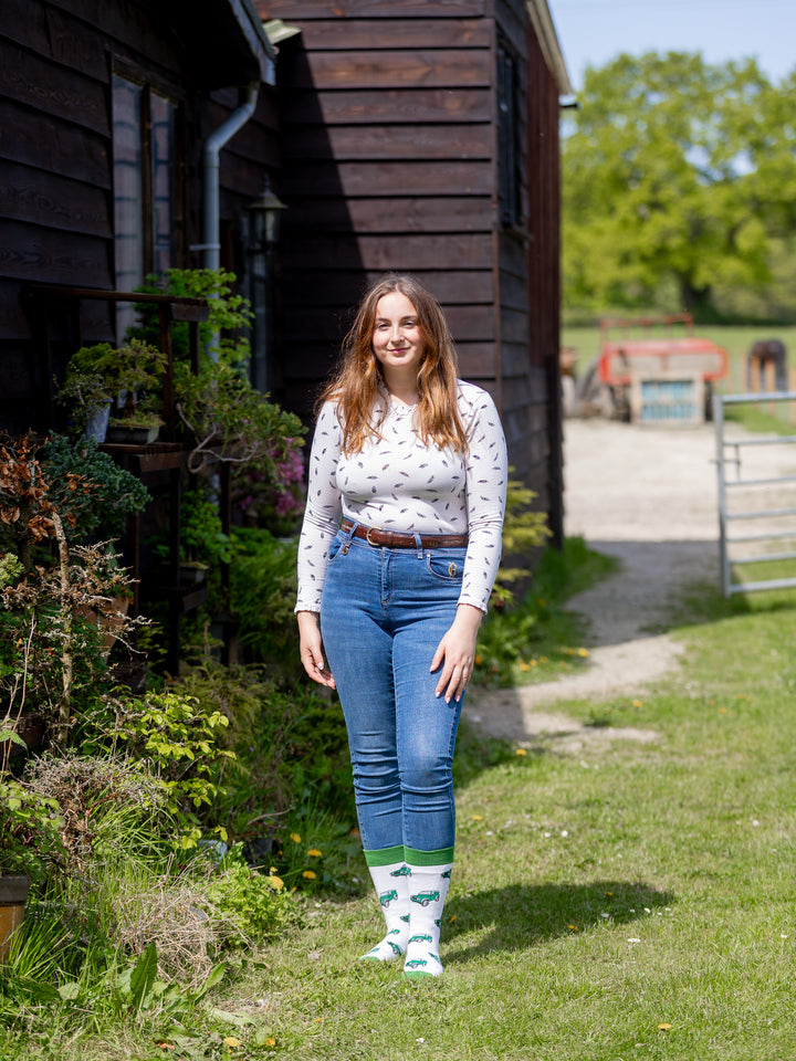 Green Land Rover Socks | Unisex | Outdoor Socks | Country Socks ...
