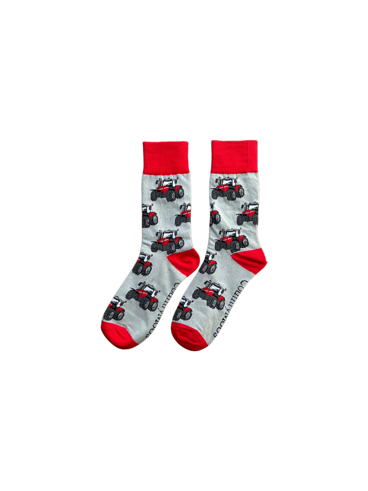 Red Tractor Socks | Unisex Crew Socks | Farm Socks | Cosy Footwear ...