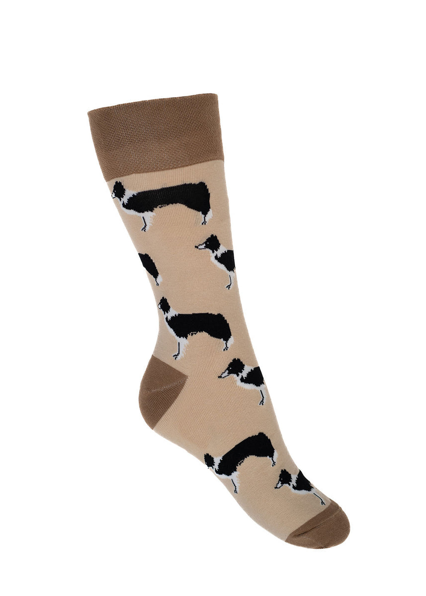 Border Collie Dog Socks | Walking Socks | For Men And Women | Cotton ...