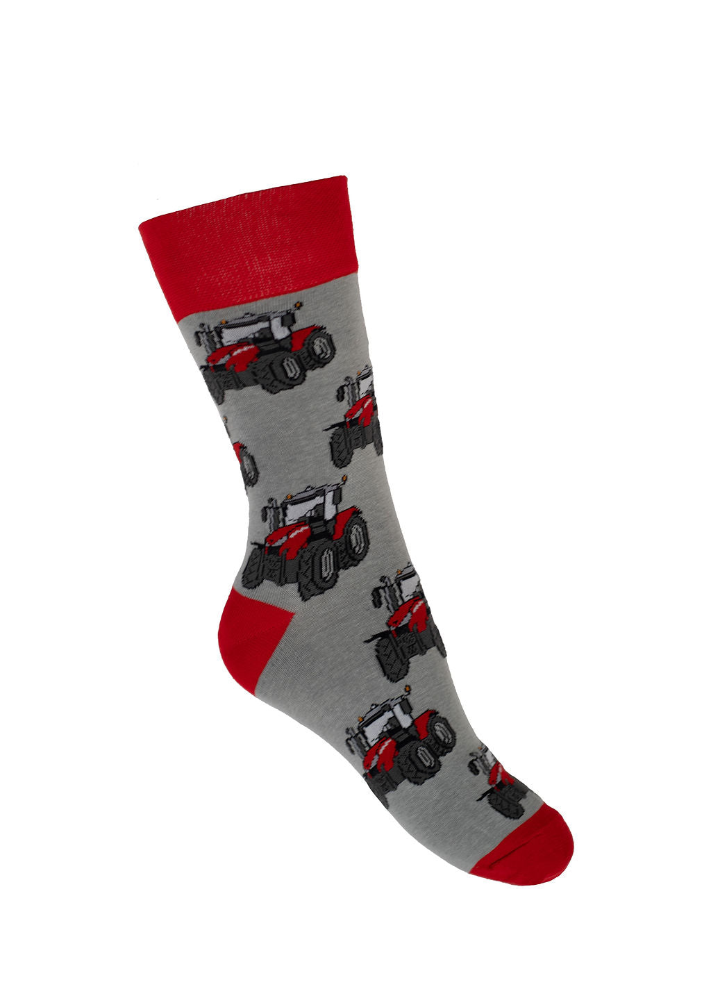 Red Tractor Socks | Unisex Crew Socks | Farm Socks | Cosy Footwear ...